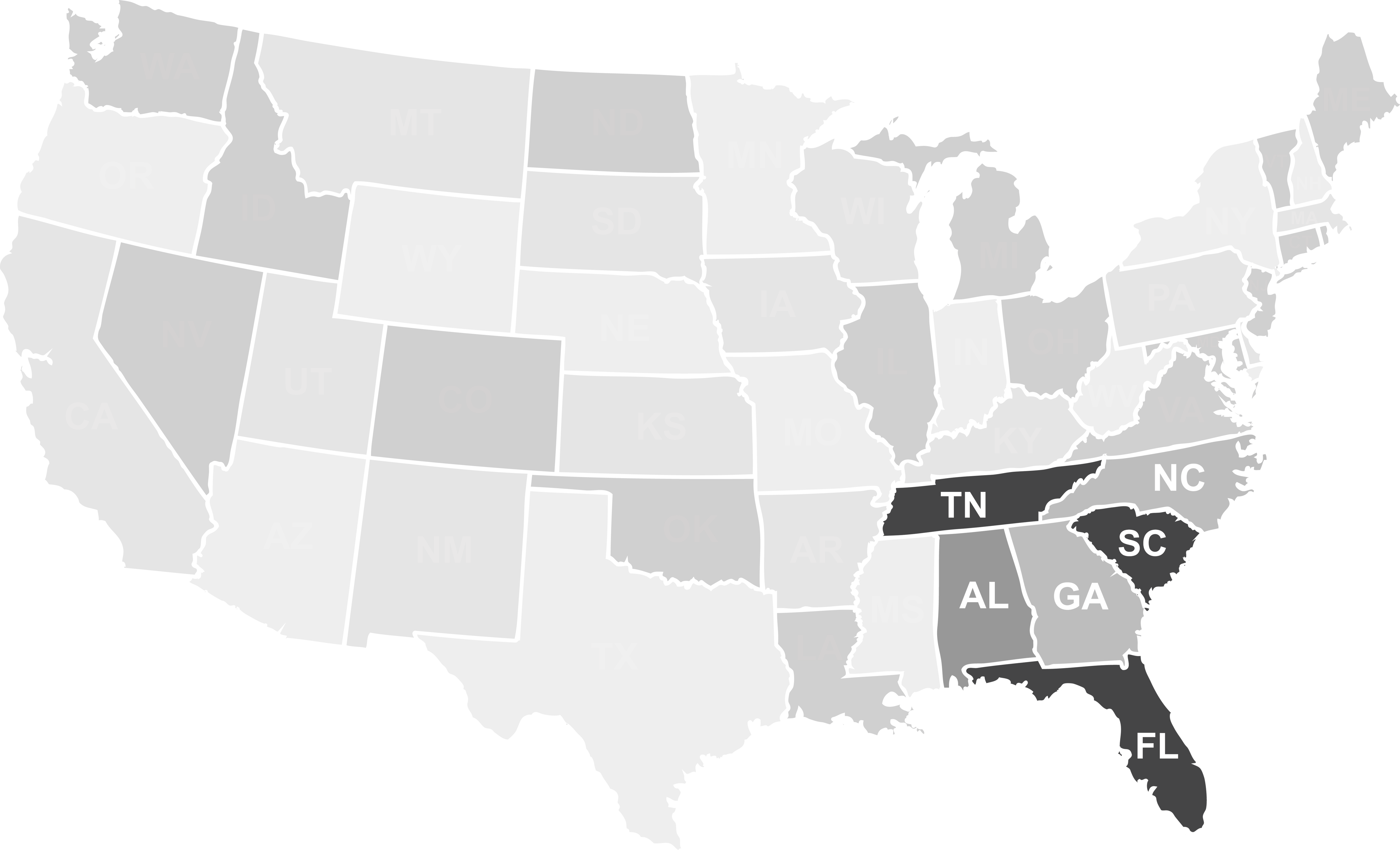 Southeast Service Dates